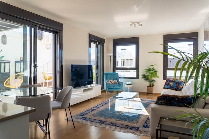 Penthouse With Sea View, Playa De San Andres - Málaga