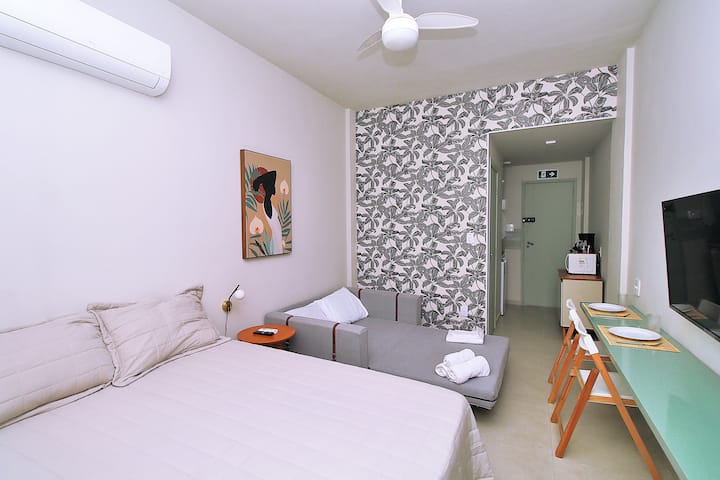 Studio Aconchegante Ao Lado Do Metrô Em Botafogo - Glória