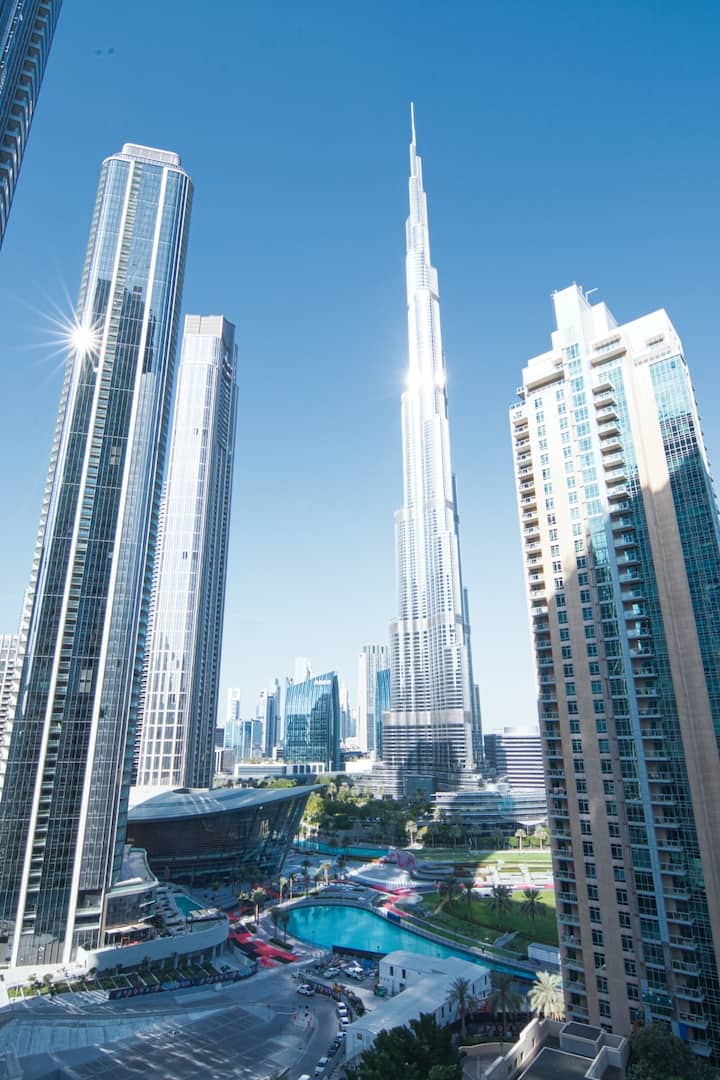 Amazing Full Burj Kalifa View | 2br | Balcony - Dubái
