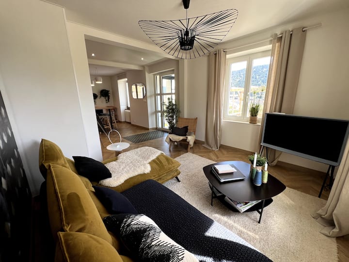 Les Deux Maisons : Appartement+terrasse Vue Pistes - Gérardmer
