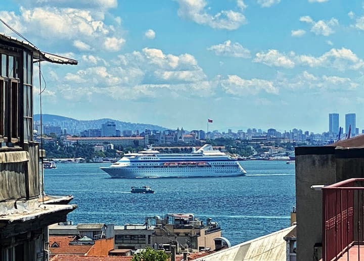 Magnificent Bosphorus View Flat In Galata - Şişli