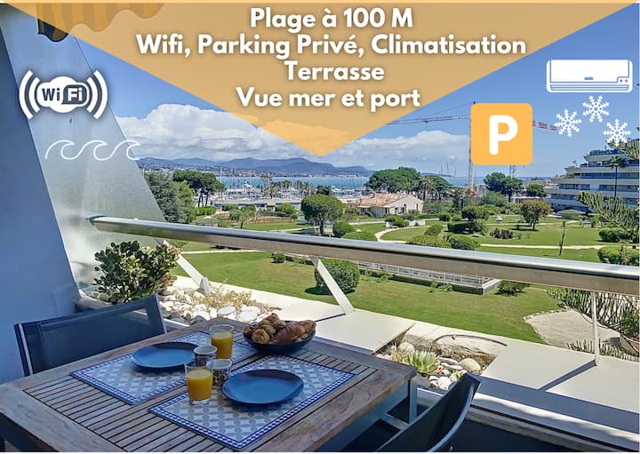 La Belle Marina * Vue Mer * Clim * Port - Villeneuve-Loubet