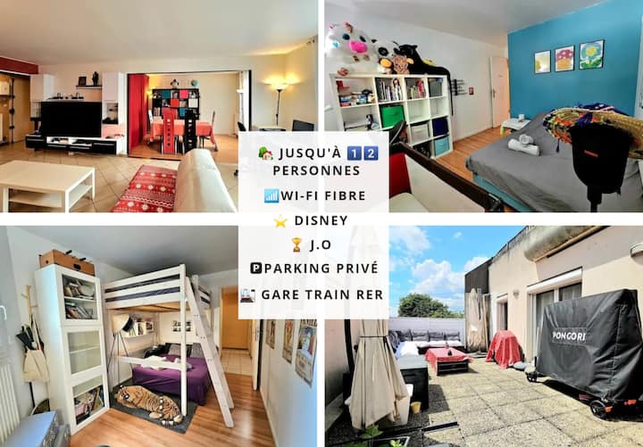 Appartement 12 Pers. - Jo Paris 2024 - Disneyland - Pontault-Combault