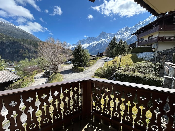 Les Houches Vue Panoramique/piscine/ski/garage - Statue du Christ-Roi