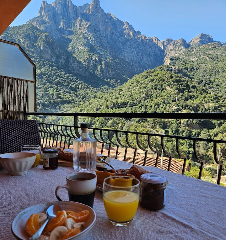 T2 Vue Mer & Montagne Golfe De Porto"unesco" - Porto, France