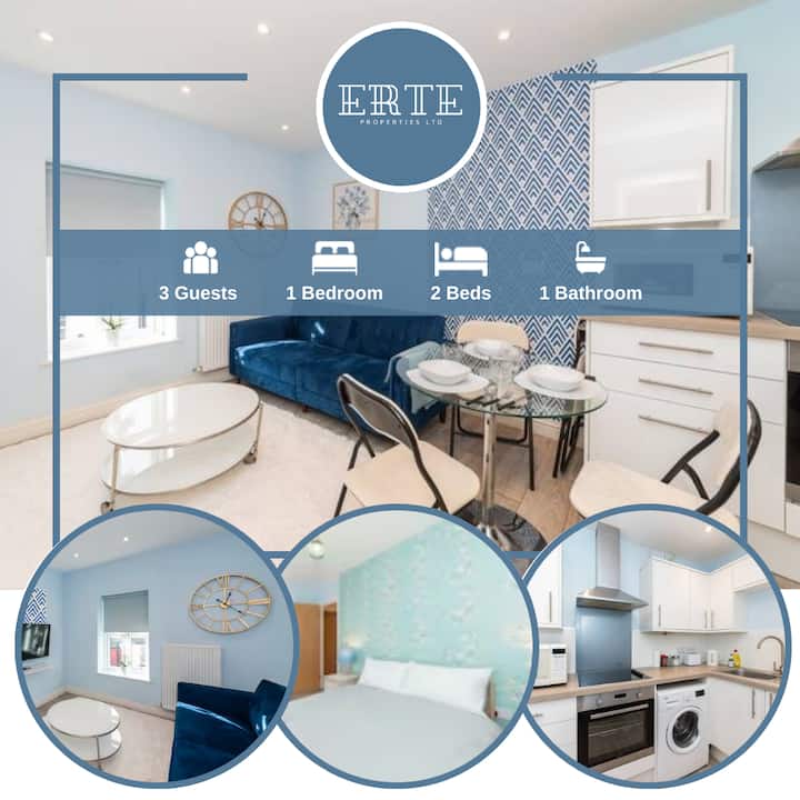 Ibex House | Free Parking | 2 Beds |Fully Equipped - Reading