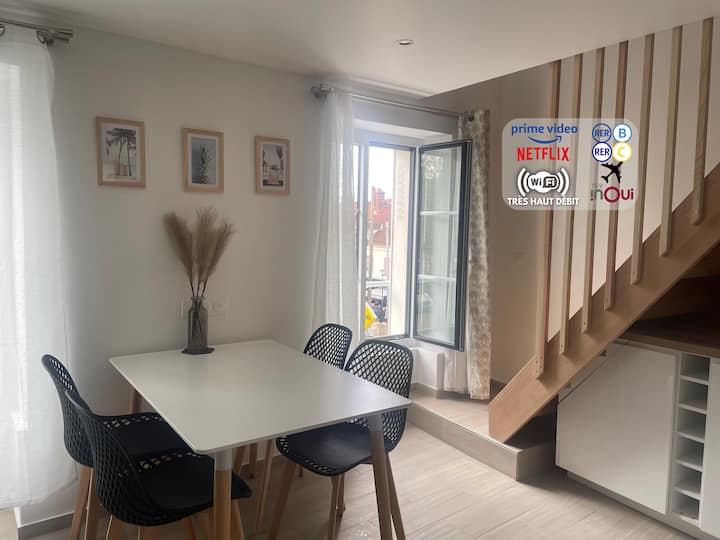 Le Duplex-massy Centre 10 Min Rer B - Paris 30 Min - Rungis