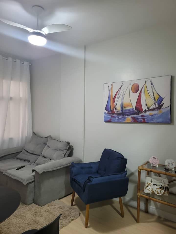 Apto Na Praia Da Areia Preta, 10 Metros Da Praia - Guarapari