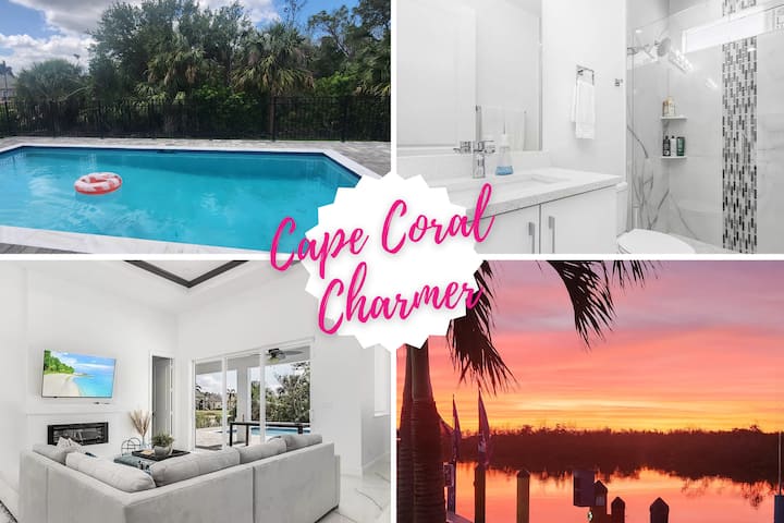 Cape Coral Charmer: 4 Beds 3 Bath With Pool - Burnt Store Marina