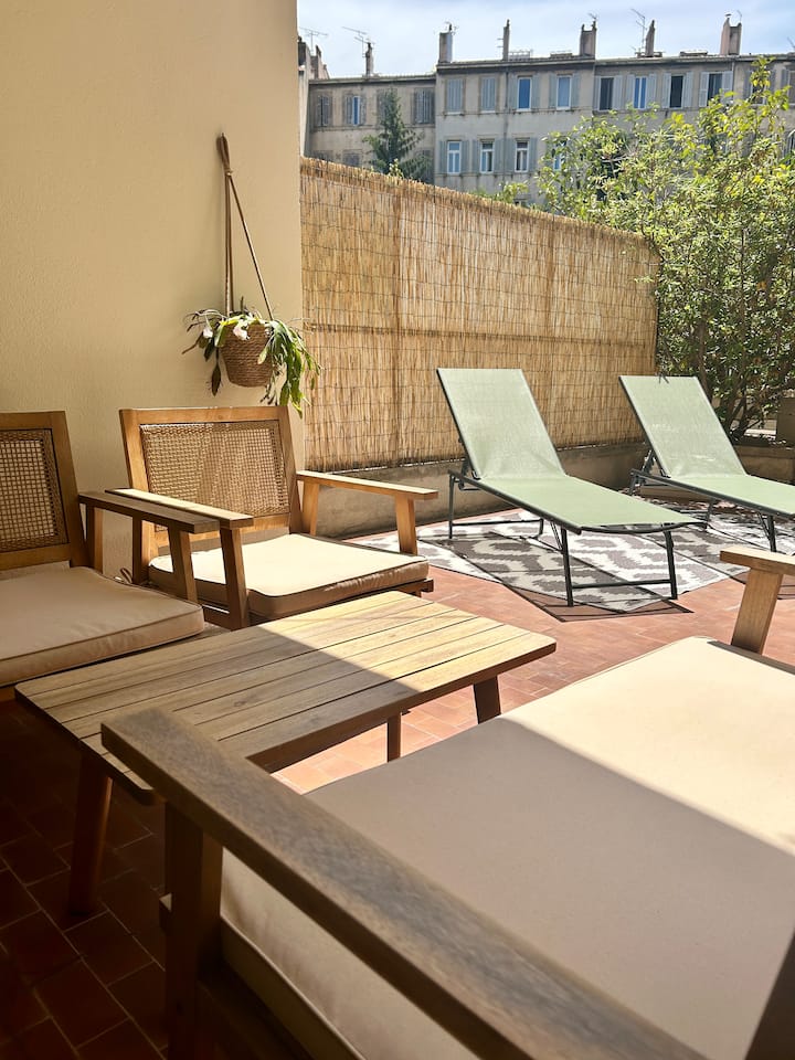 Casamii - Paisible Terrasse Au Coeur De Marseille - Marseille