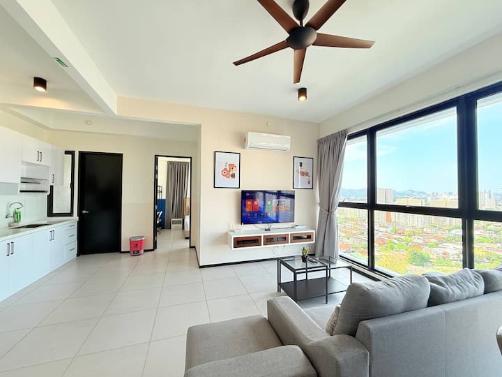 Urban Cityview Corner, Seaview Pool Georgetown B25 - Batu Ferringhi