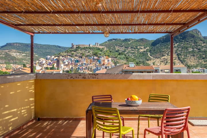 Terrace With Castle View - Bosa