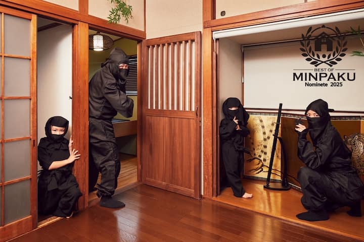 Sale【忍者の体験ができる家】甲冑のある家|隠し扉など楽しい仕掛けがたくさん|日本の伝統的な古民家 - Tokyo
