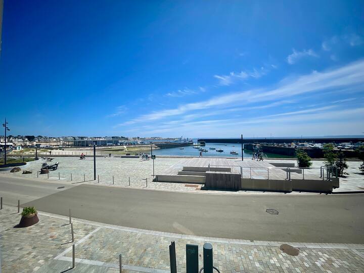 Hissez Ô-Vue Mer-4p-port Maria - Quiberon