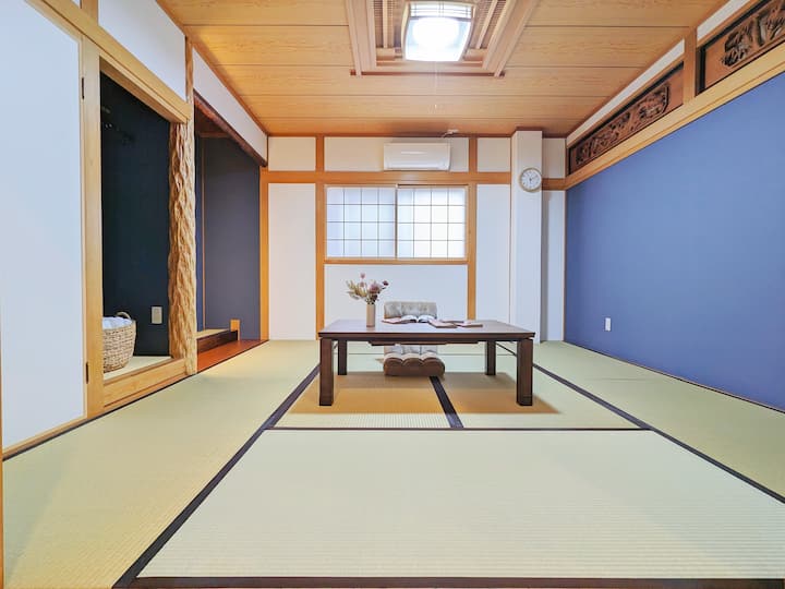 和风雅居•现代日式、榻榻米和风区、双卧室 、舒适睡眠、地铁步行5分钟、2站市中心难波、关西机场直达 - Japan