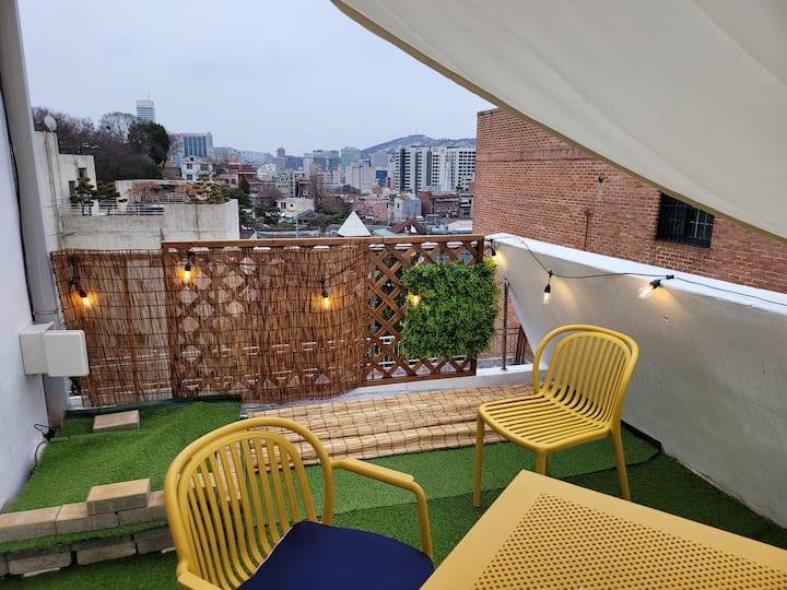 종로 도심의 화려한 야경#유명 관광지 즐비#Privaterooftop#옥탑방연대기 - Seoul