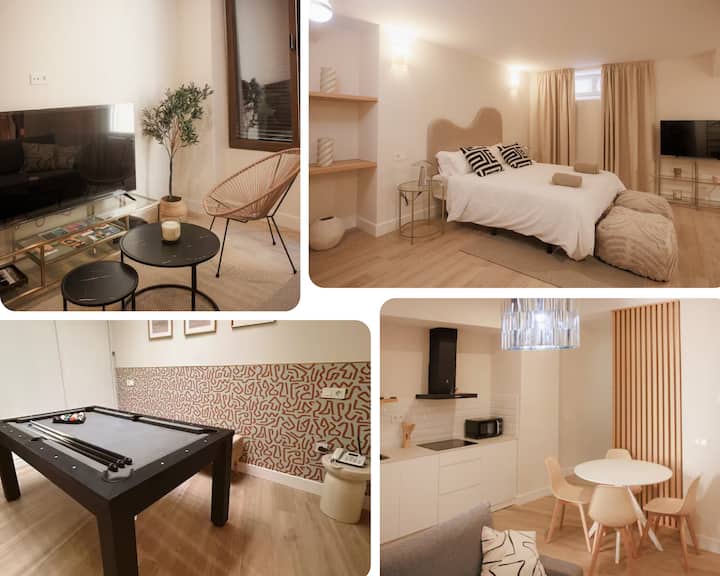 Espacio Dulcinea | 2 Hab | Billar & Wifi | Centro - Badajoz