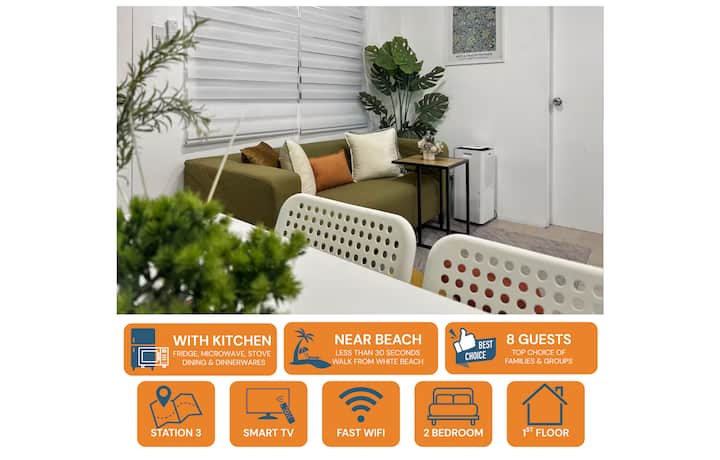 [Edltor's Cholce] Chic 2br | Near Beach W/ Kitchen - Malay