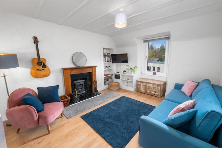 Charming Apt Nr Centre W/ Terrace & Wood Burner - オーバン