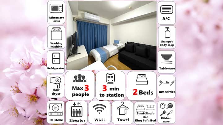 Sh55 Shinsaibashi/privare Apt. With Elevator - 大阪府