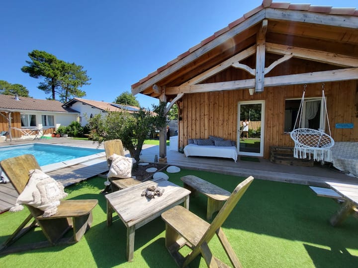 Le Chalet Les Aigrettes - Étang d'Aureilhan