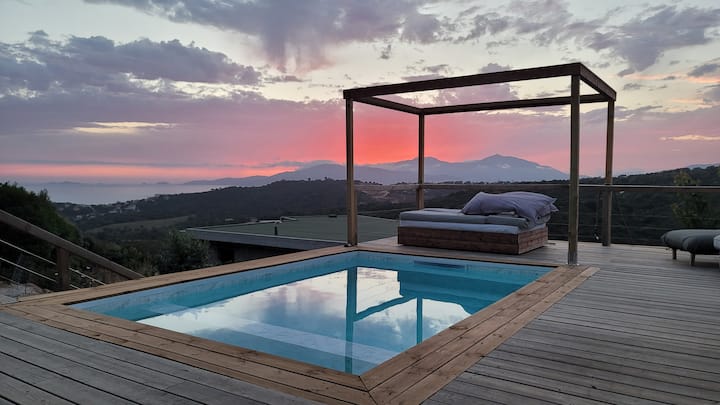 Villa Vue Mer, Piscine, Jacuzzi - Ajaccio