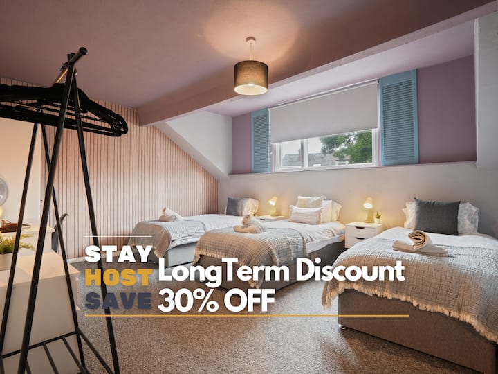 Long-stay 30% Off, 2 Bed, Snug Lounge & Games Room - Sheffield