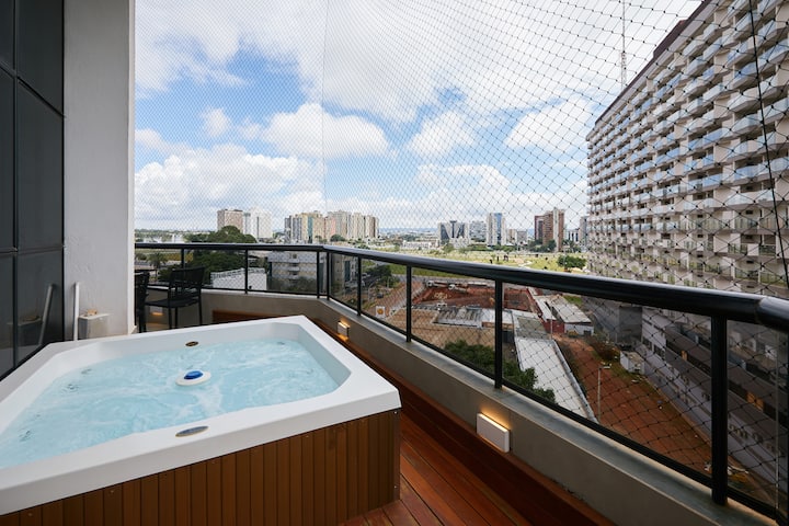 Duplex Luxuoso Com Jacuzzi E Vista Incrível - Brasília