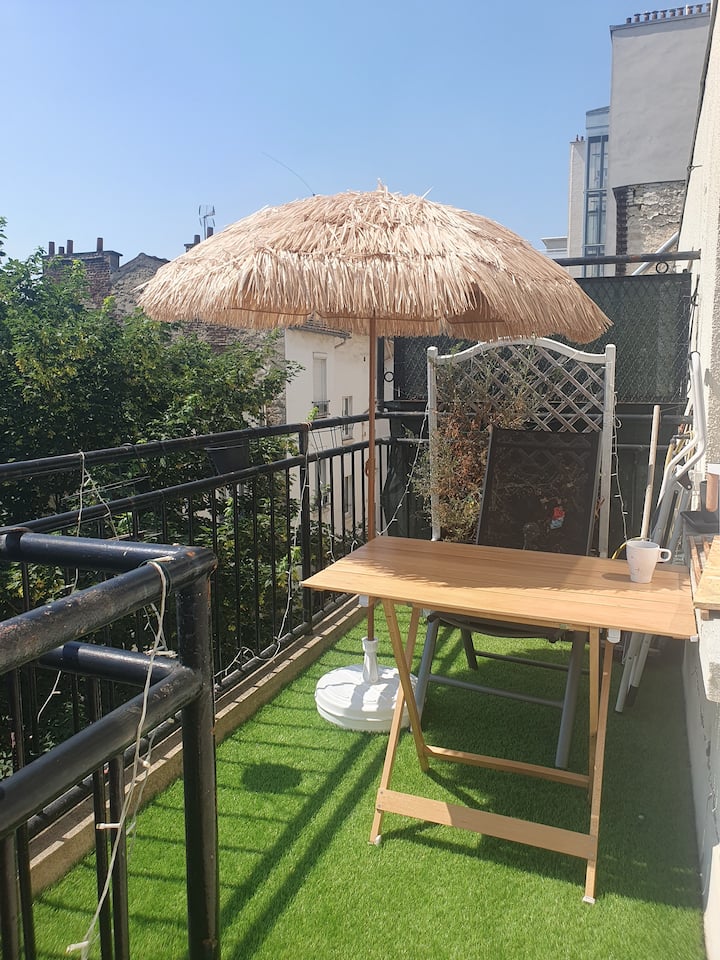 10min De Montparnasse En 1 Station - T2 Terrasse - Malakoff