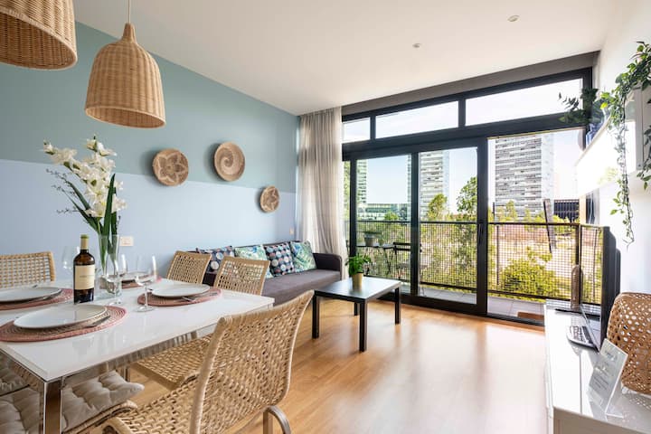 Duplex 15' Barcelona Center Next To Fira Bcn/ Pool - Barcelone