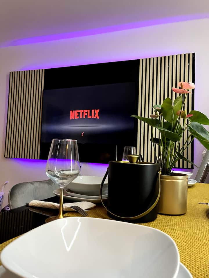 Penthouse|sonnenbalkon|netflix - Saarbrücken