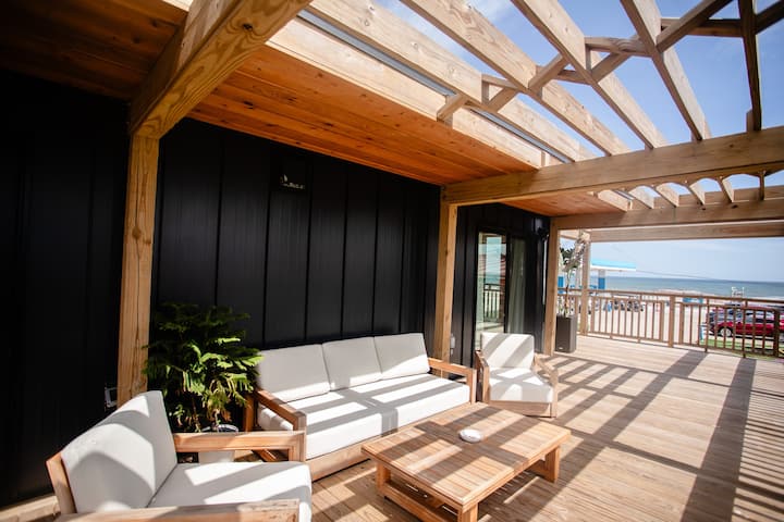 Ocean View - Coastal Escape - Seawall Hytte - Galveston, TX