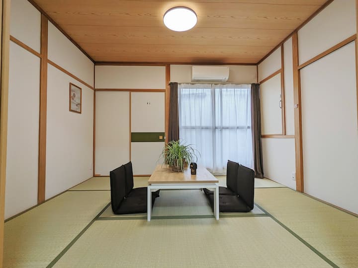 和风独栋｜天下茶屋站5分｜关空直达｜阳光茶室＋全和室2卧｜3卫｜l型大厨房 - Osaka