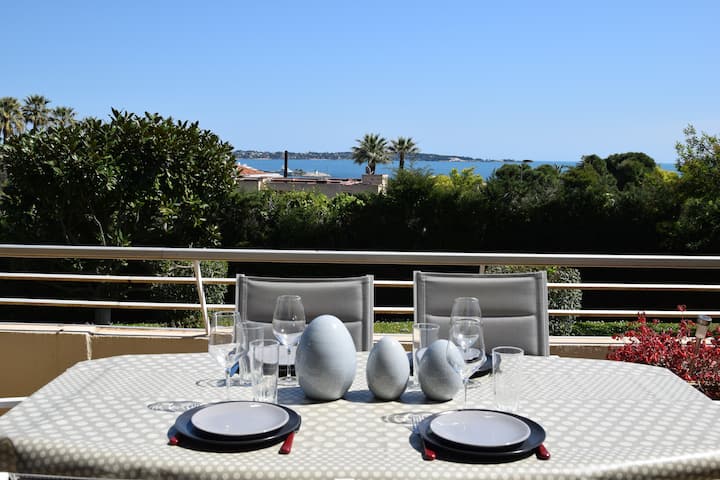 Vue Mer à Golfe-juan Proche Cannes Plage Et Garage - Vallauris