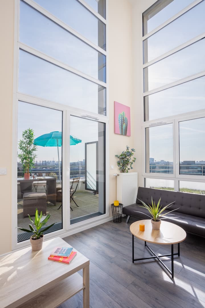 Duplex 4 Chambres 111m2 + Terrasse +Double Parking - Colombes