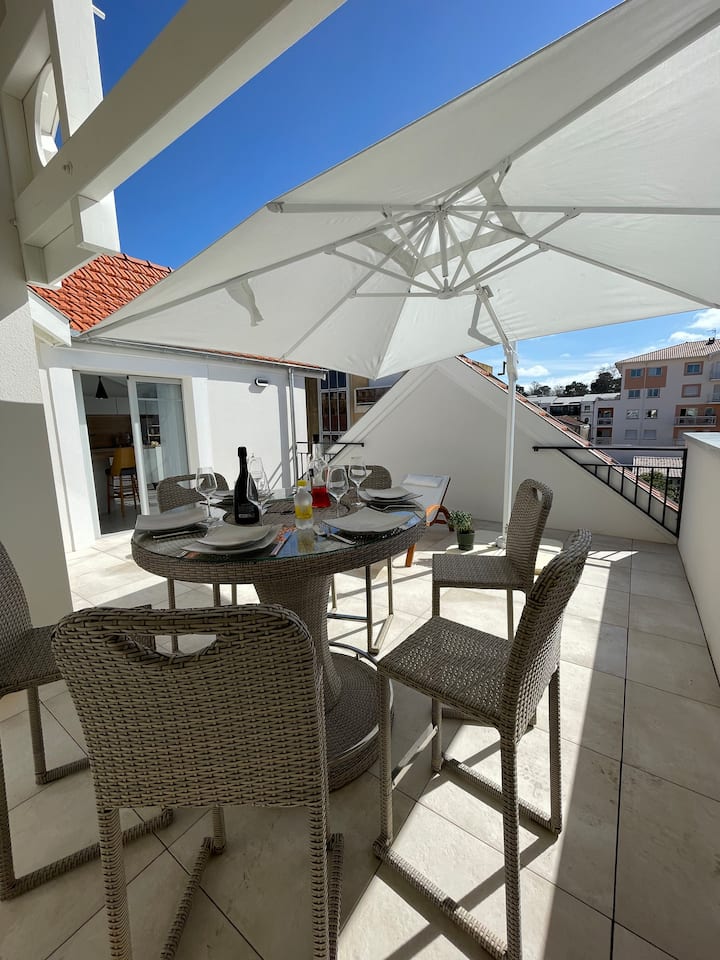 Appartement T4 , Dernier Etage , Centre Arcachon - Cap Ferret