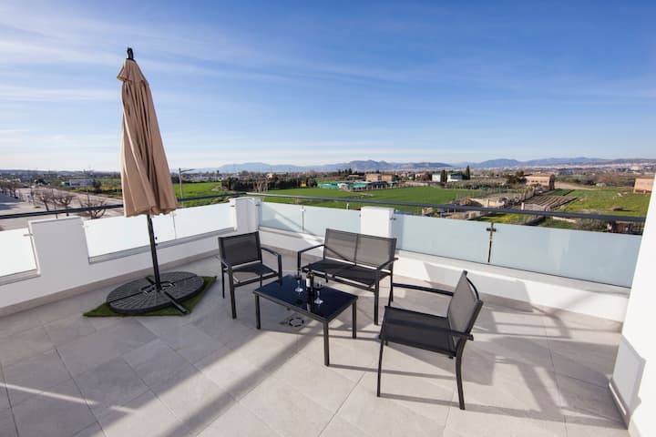 Terraza Soleada · Cerca Centro Granada - Churriana de la Vega