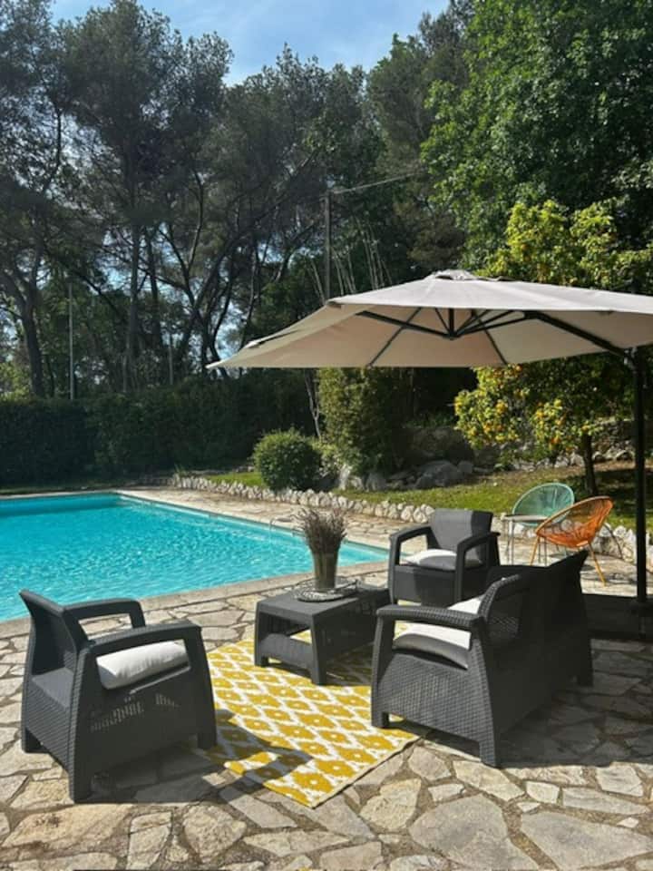 Family Villa With Pool In Roquefort-les-pins - Roquefort-les-Pins