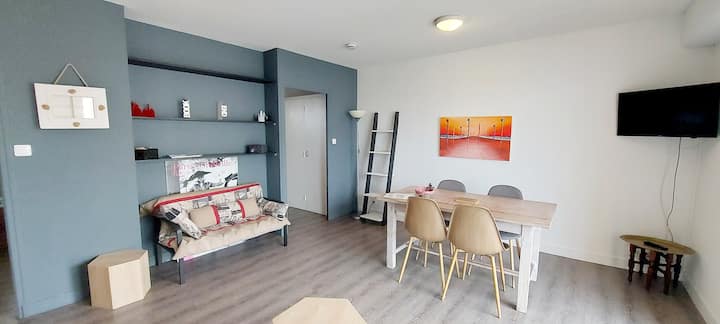 Studio Le Tardif, 2pers/balcon/5min Gare&commerces - Granville