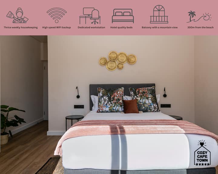 Panoramic Peaks W/mountain View & 300m From Sea - Cape Town