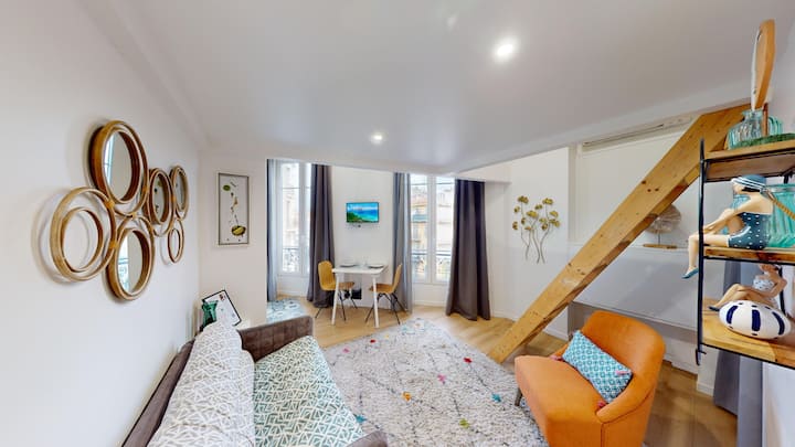 Joli Studio Centre-ville Nice Proche De La Gare - ibis budget Nice Californie Lenval