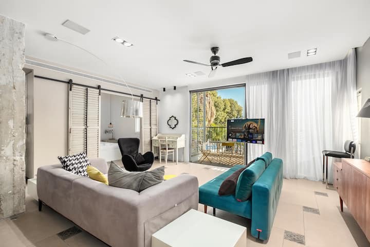 Miklat City Center Apt With Open View By Feelhome - Tel-Aviv