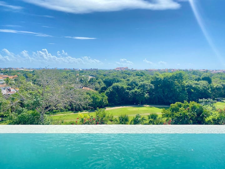 Golf View Rooftop, Pools, Beach Near, Fast Wifi - Puerto Aventuras