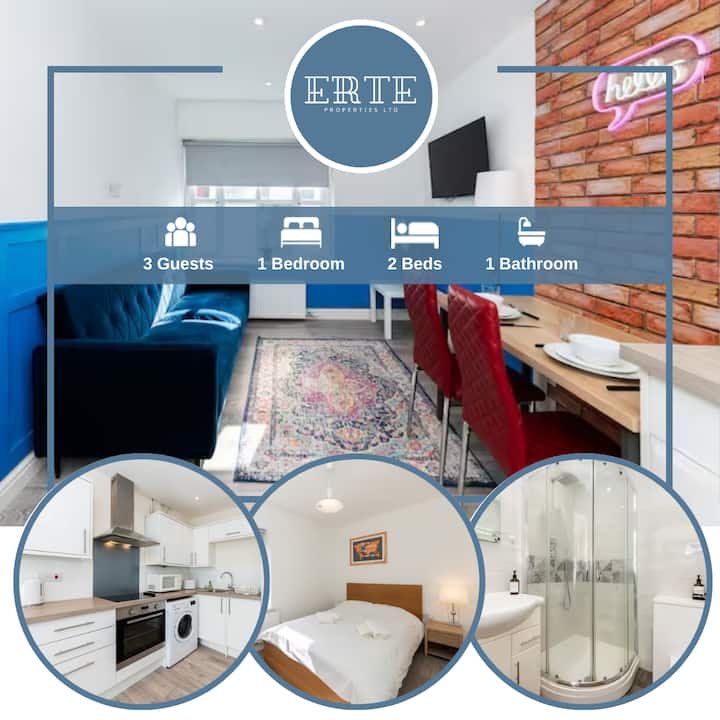 Ibex House | Free Parking 2bed Fully Equipped Flat - Reading