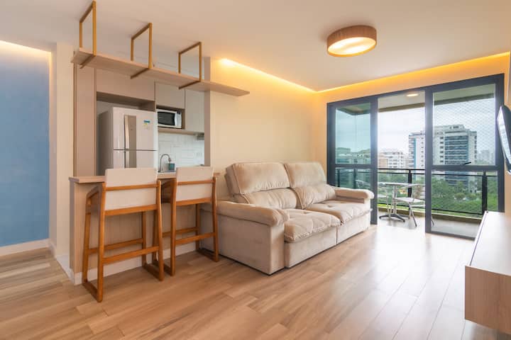 Incrível Vista Mar Pé Na Areia Barra Tijuca Luxo - Rio de Janeiro