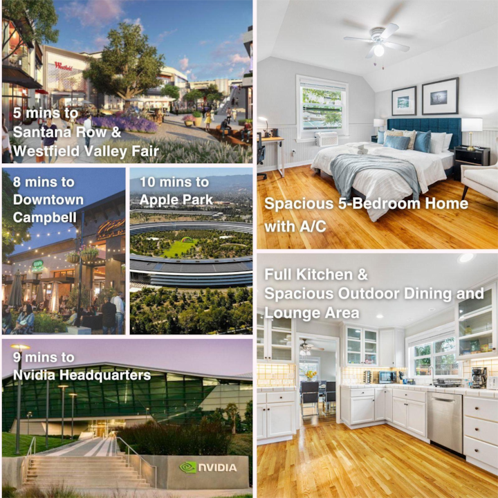 Santaclara Cozy Entire 5br Home - Cupertino, CA