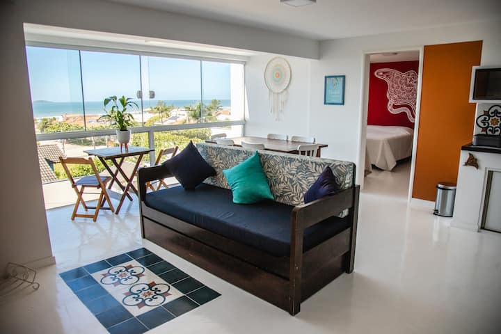 Ap Confortável A 250 M Da Praia - Vista Para O Mar - Imbituba