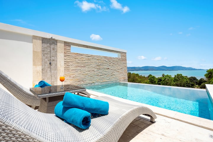 Villa Rihanna4 | 4 Bed | 3 Bath Sea View Poolvilla - Ko Szamuj