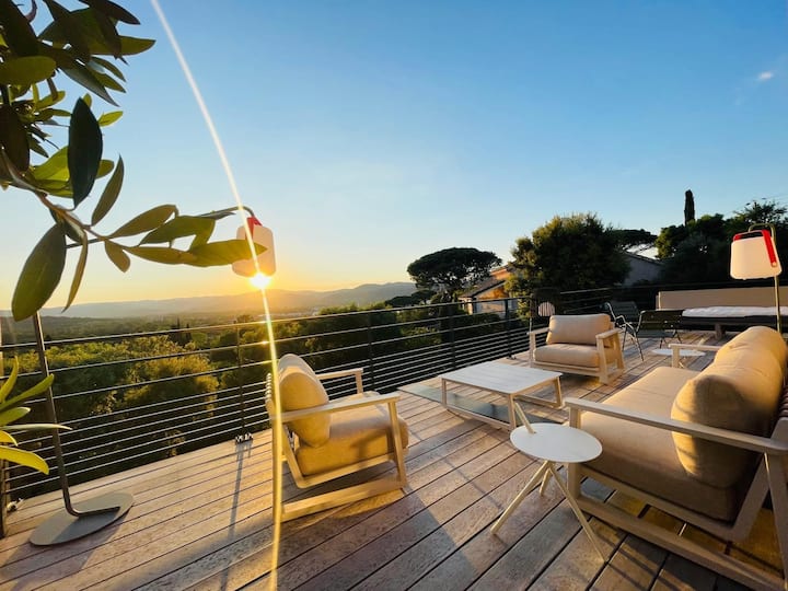 Maison Contemporaine Avec Belles Vues - Ramatuelle