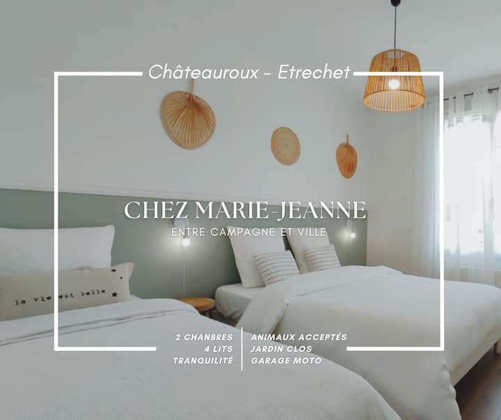 Gîte Marie-jeanne - 2 Chambres - 3 Lits - Indre